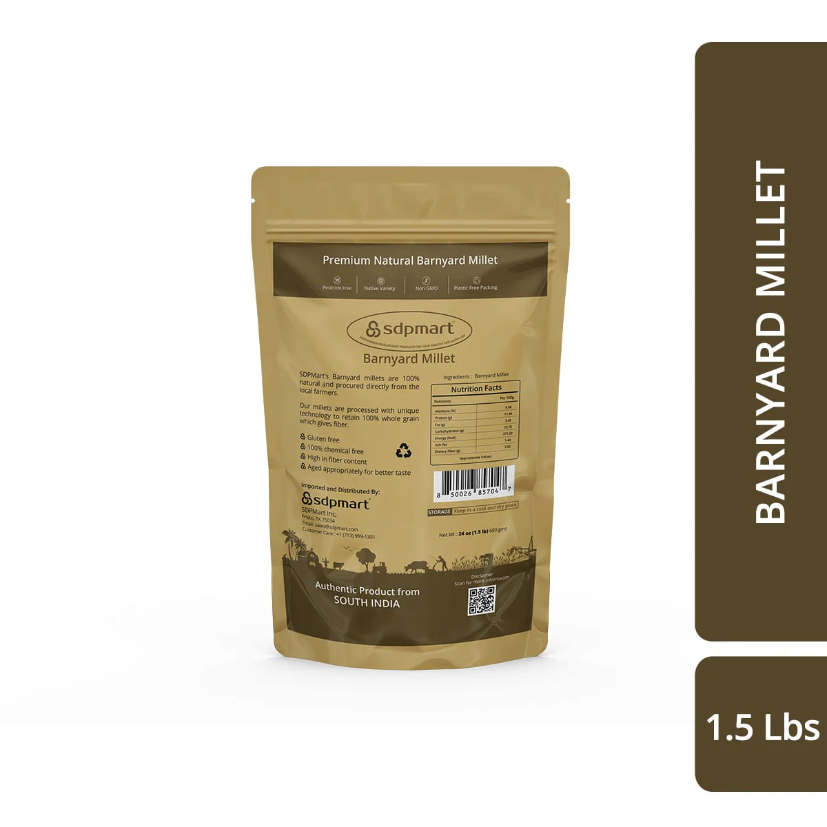 Barnyard Millet Grains (Unpolished) - 1.5Lbs – PMBFoods