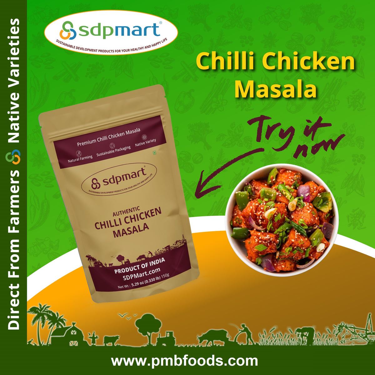 Chilli Chicken Masala Powder - 150 Grm – PMBFoods