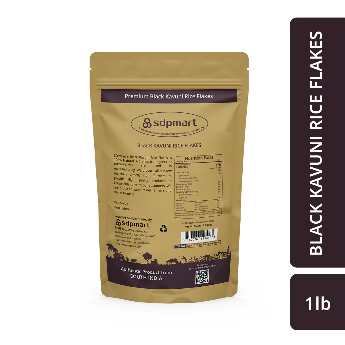 Black Kavuni Rice Flakes - 1LB – PMBFoods