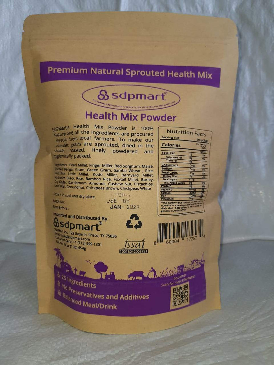 Premium Sprouted Health Mix Powder - 1 LB – PMBFoods
